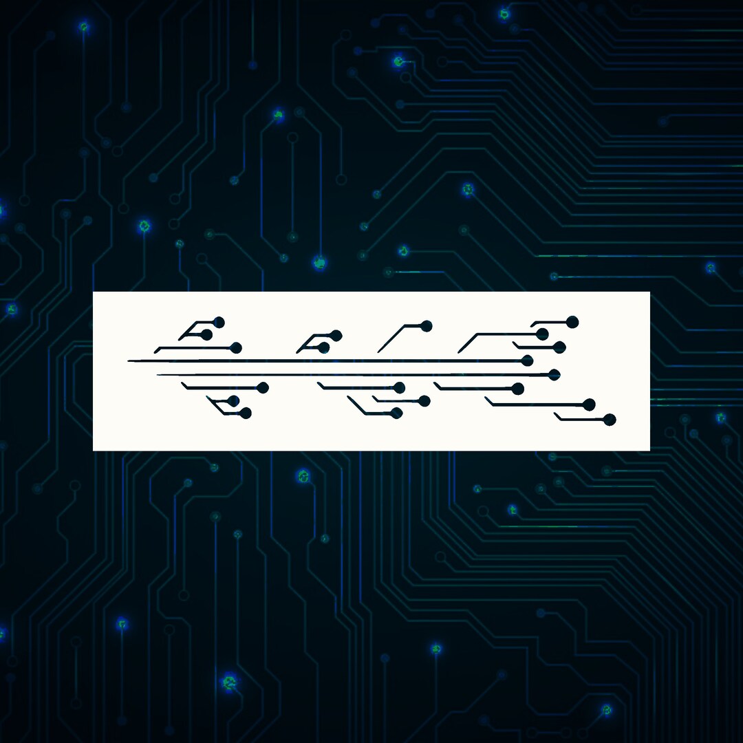 Circuits Reusable Stencil (many Sizes) - Etsy