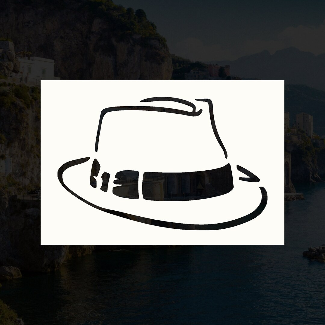 Panama Hat Reusable Stencil (many Sizes) - Etsy