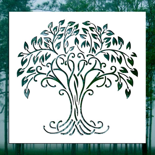 Tree of Life Stencil Mylar Reusable Chose Your Size for - Etsy