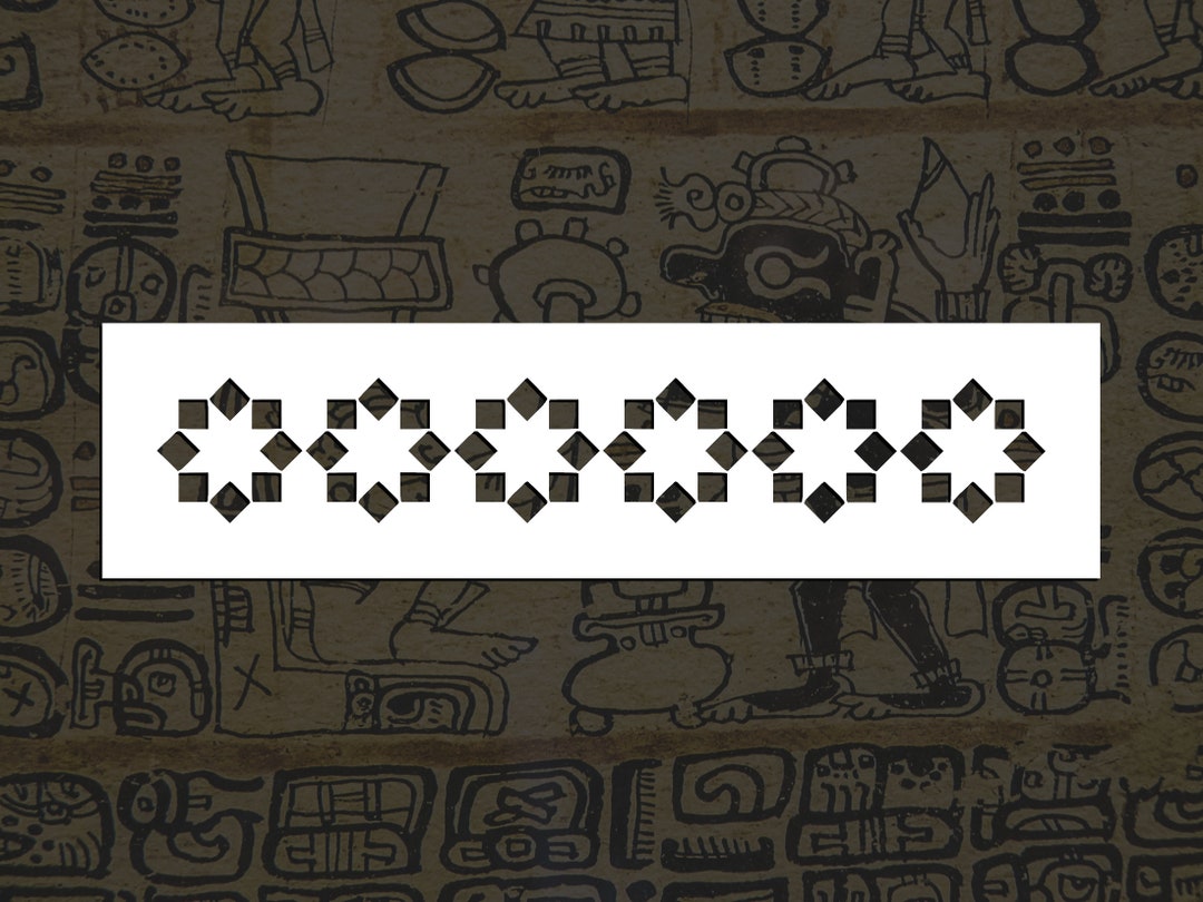 Aztec Mayan Pattern Reusable Stencil (many Sizes) - Etsy