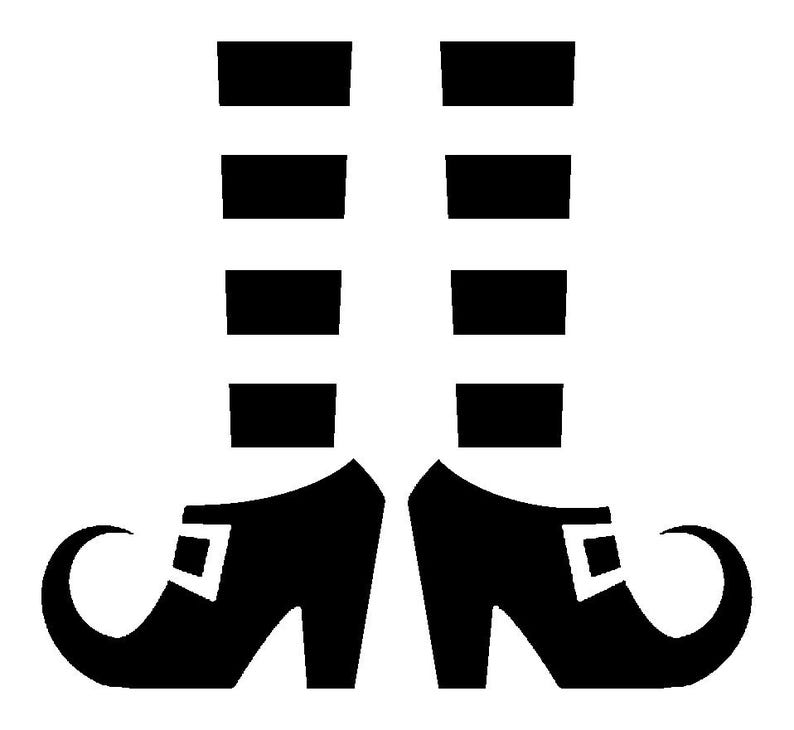 Witch's Feet Reusable Stencil (many Sizes) - Etsy