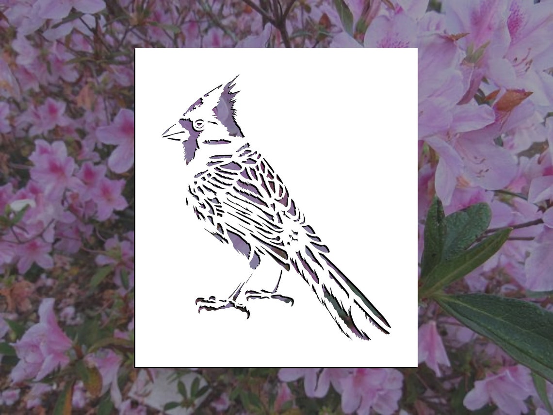 Cardinal Reusable Stencil (many Sizes) - Etsy