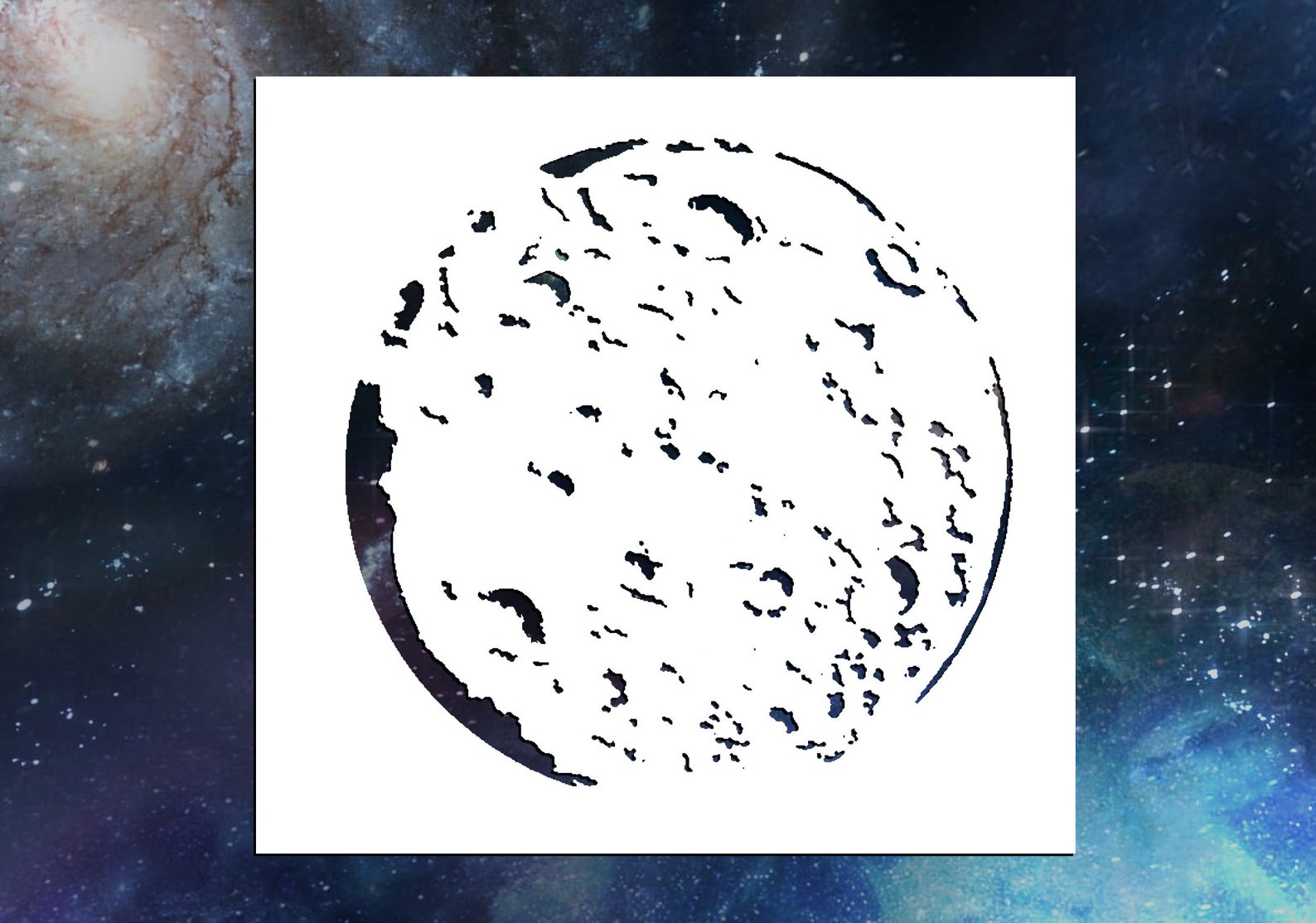 Moon Reusable Stencil (many Sizes) - Etsy