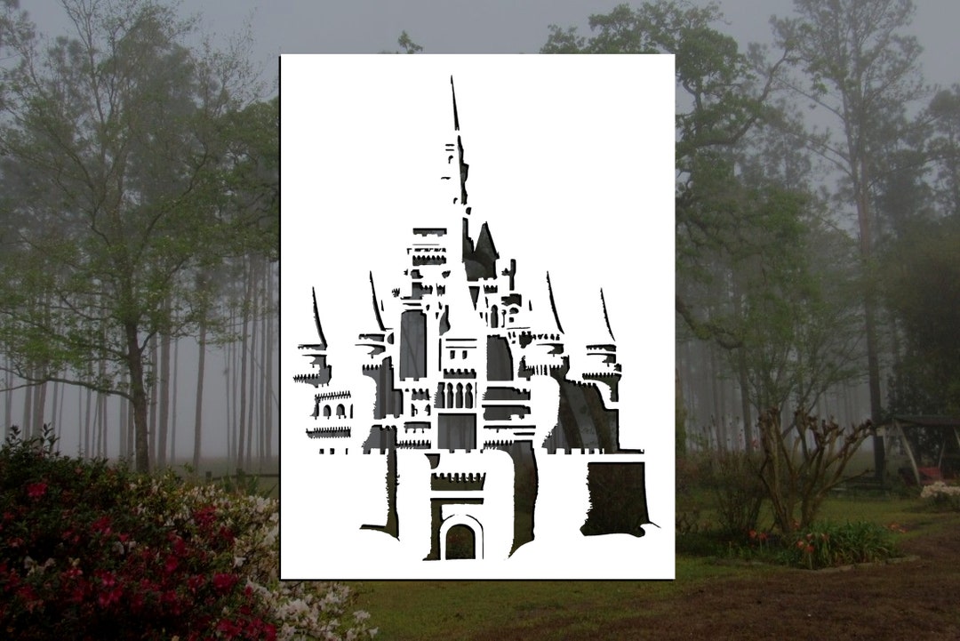 Medieval Castle Reusable Stencil (many Sizes) - Etsy