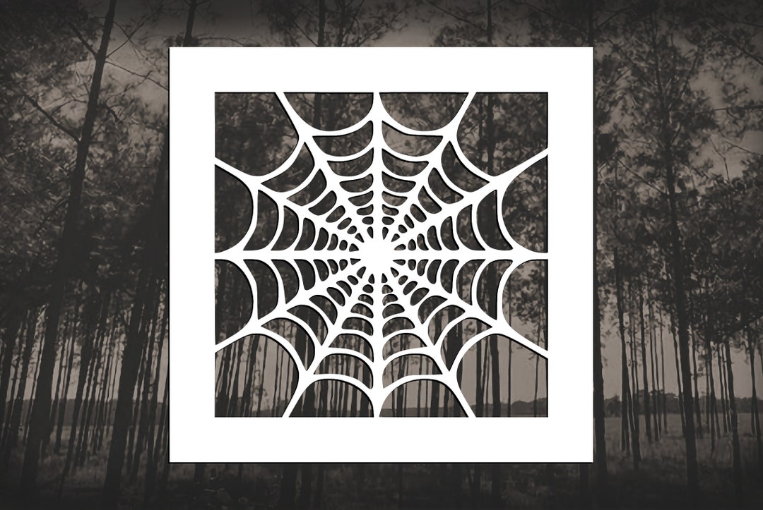 Spider Web Reusable Stencil (many Sizes) - Etsy