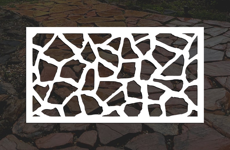 Flagstone Pattern Reusable Stencil many Sizes - Etsy