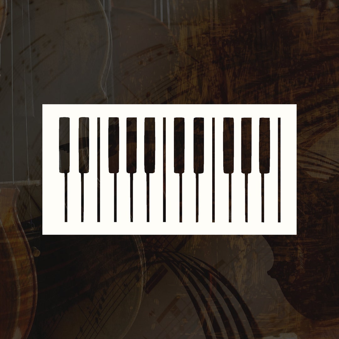 Piano Keys Reusable Stencil (many Sizes) - Etsy
