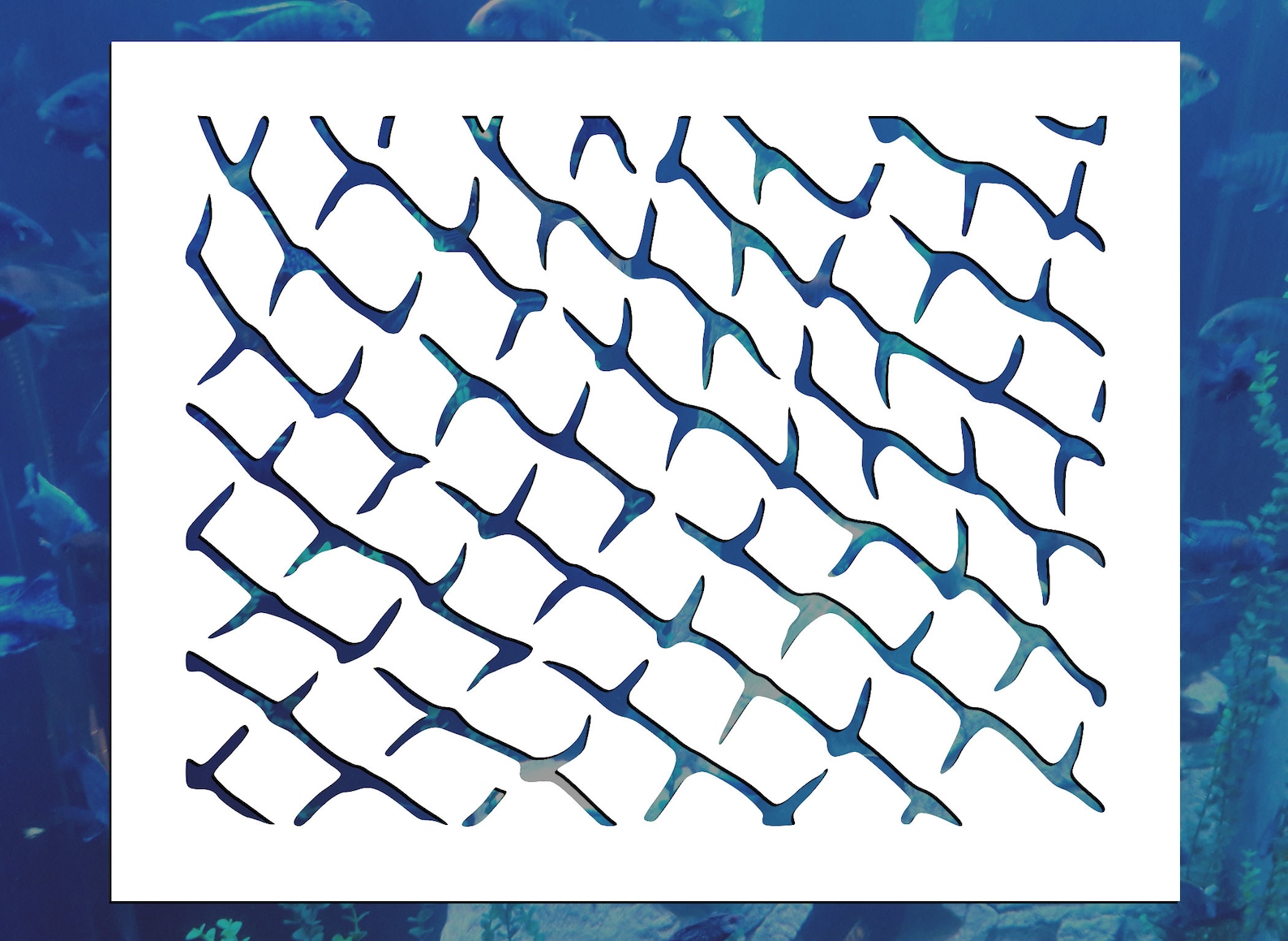 Fishing Net Reusable Stencil many Sizes - Etsy