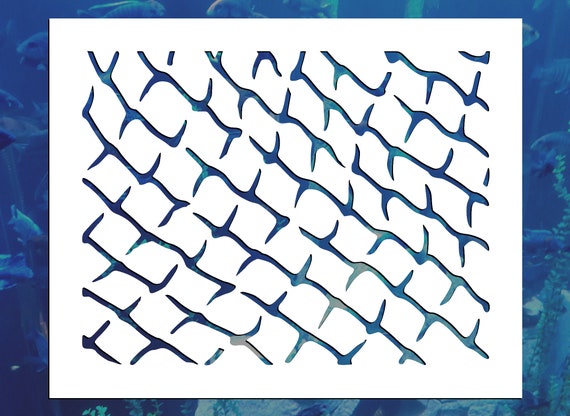 Fishing Net Reusable Stencil many Sizes - Etsy