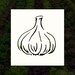 Garlic Reusable Stencil (many Sizes) - Etsy