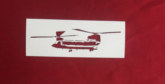 Chinook Helicopter Reusable Stencil Many Sizes | Etsy
