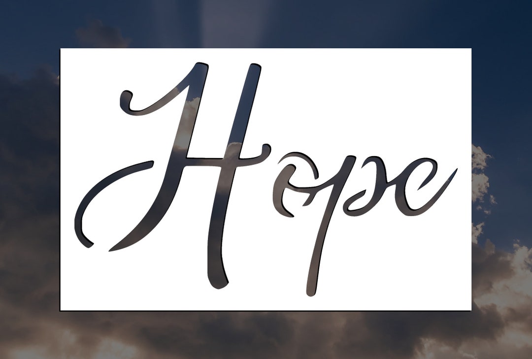 Hope Reusable Stencil (many Sizes) - Etsy