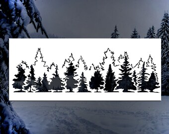 Acacia Tree Reusable Stencil many Sizes | Etsy