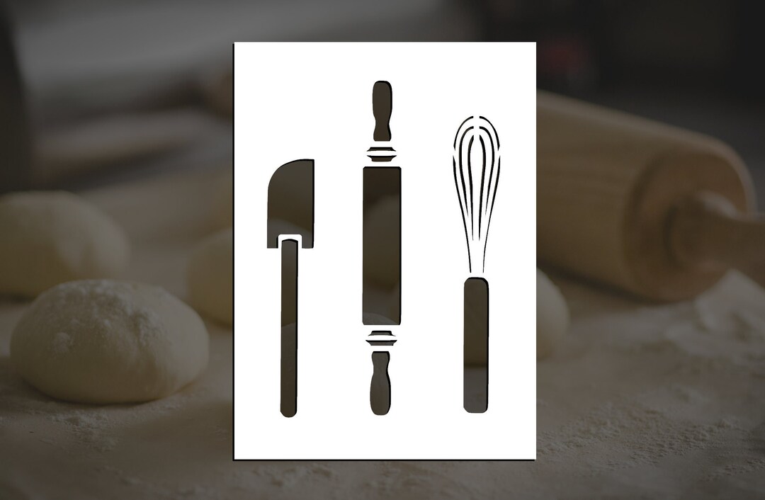 Bakers Trio Reusable Stencil (many Sizes) - Etsy