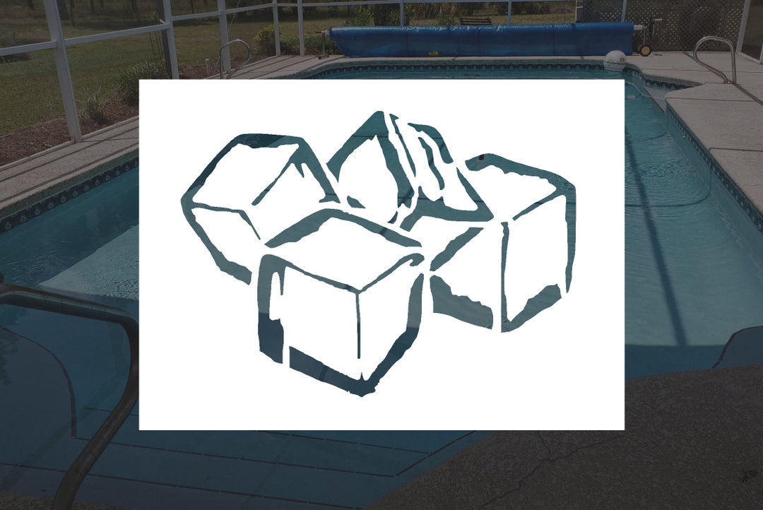 Ice Cubes Reusable Stencil (many Sizes) - Etsy