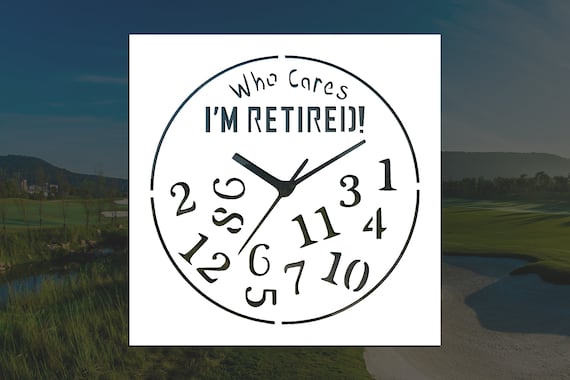 Funny Retired Clock Face Reusable Stencil many Sizes - Etsy