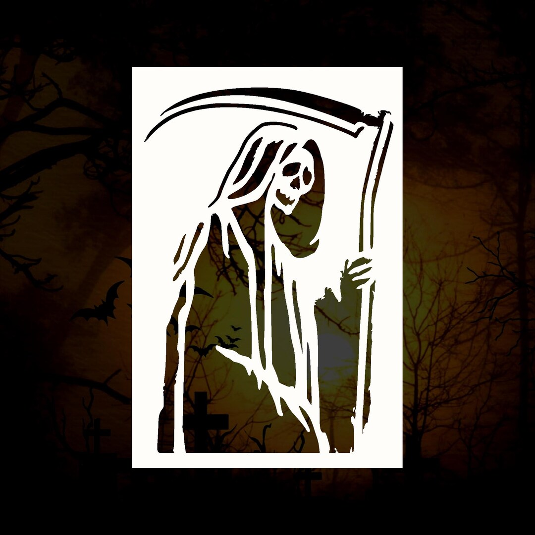 Grip Reaper Reusable Stencil many Sizes - Etsy