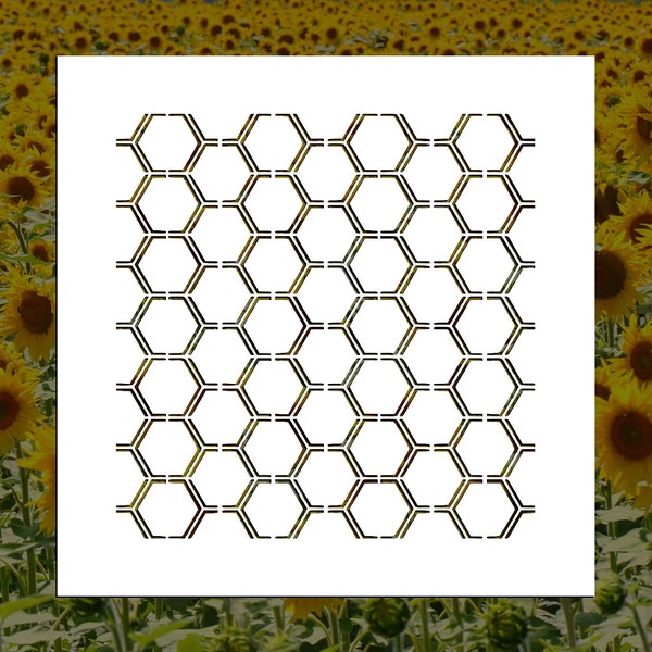 Hexagon Stencil - Etsy