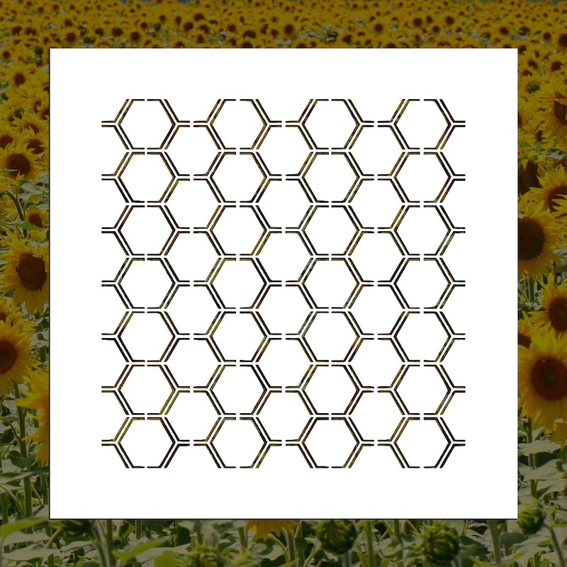 Hexagon Stencil - Etsy