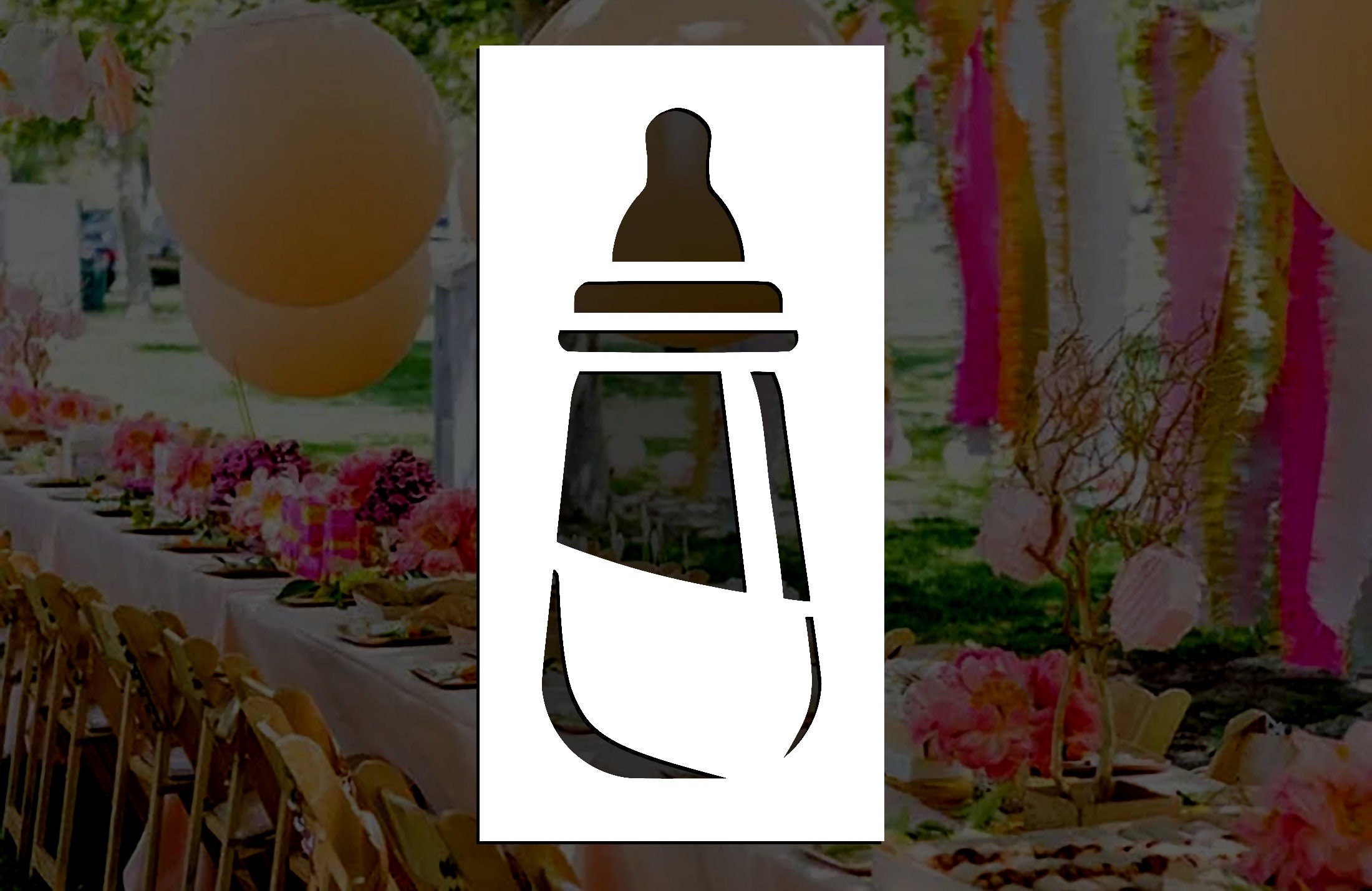 Baby Bottle Reusable Stencil many Sizes - Etsy