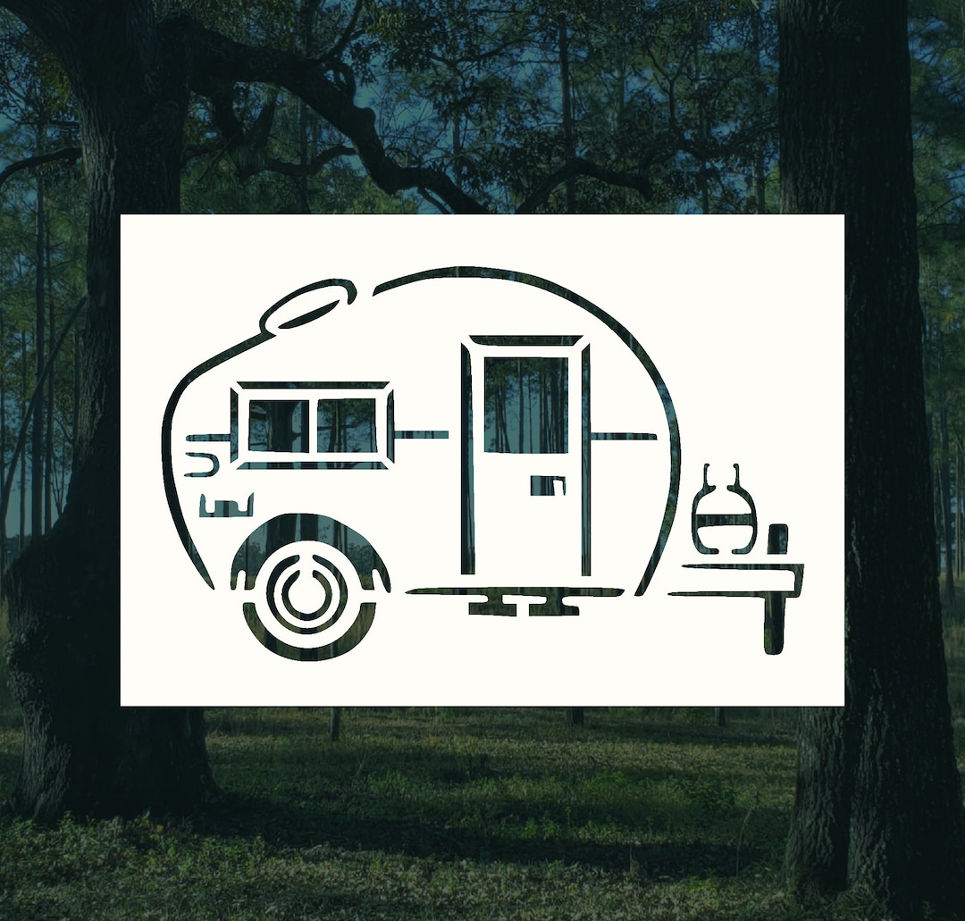 Vintage Camper RV Reusable Stencil (many Sizes) - Etsy