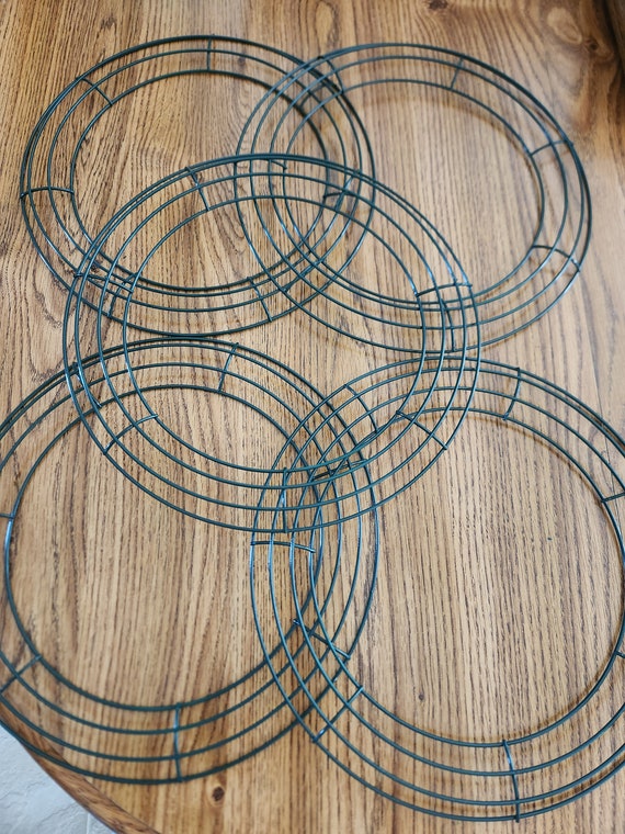 Green wire wreath frame store