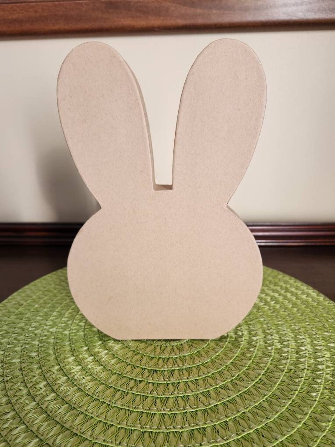 5-paper Mache Bunny Head---- Set of 5, Craft Supply, Easter Craft ...