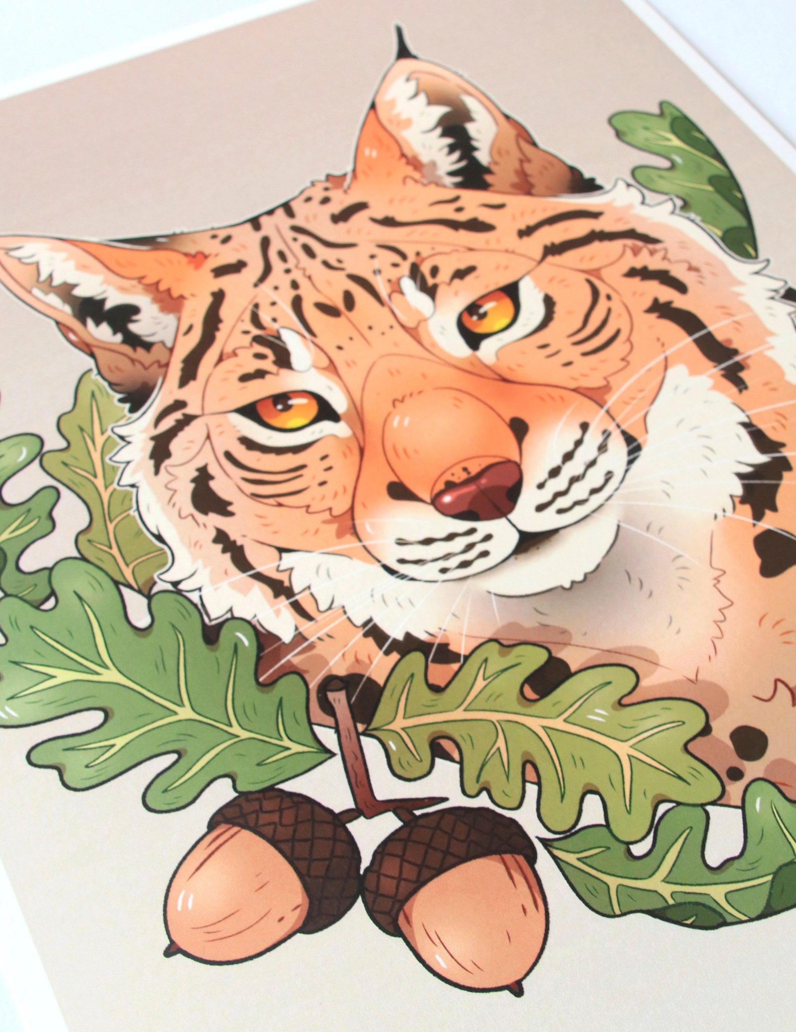 Lynx Print A4 Print 300 Grams Biotop Paper Art Print - Etsy