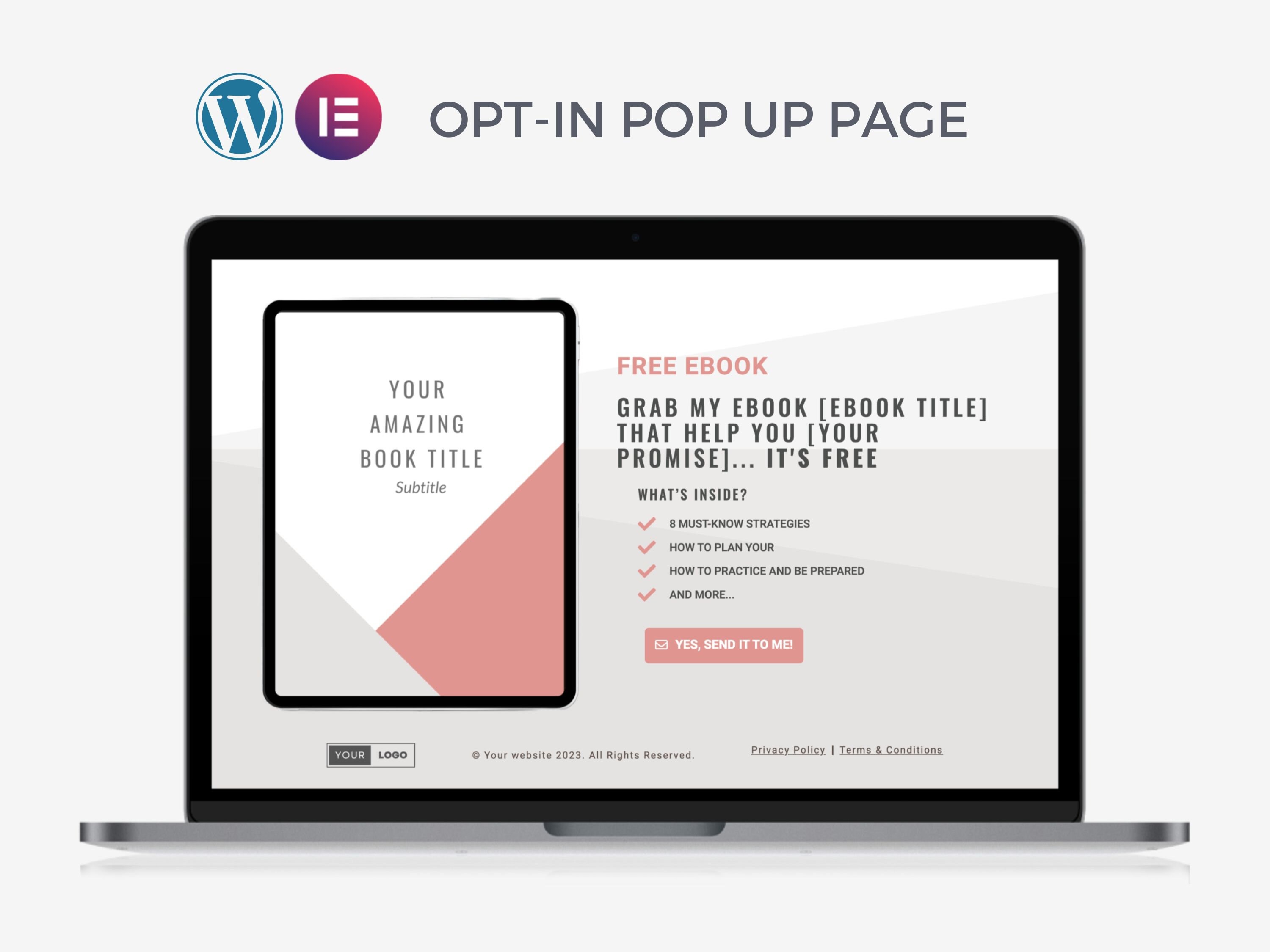 WP Elementor Optin Page Opt-in Page Wordpress Optin Page Elementor ...