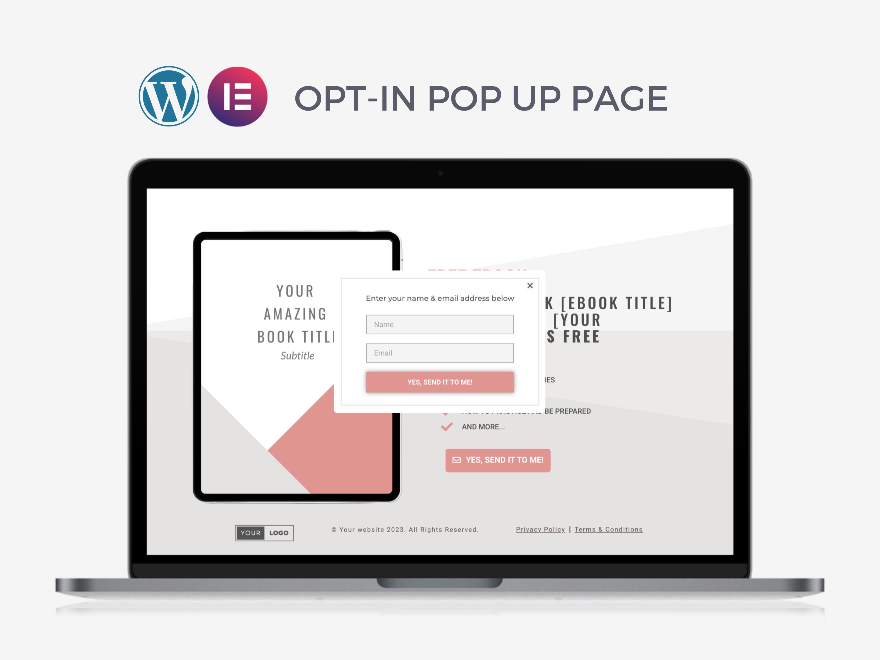WP Elementor Optin Page Opt-in Page Wordpress Optin Page Elementor ...
