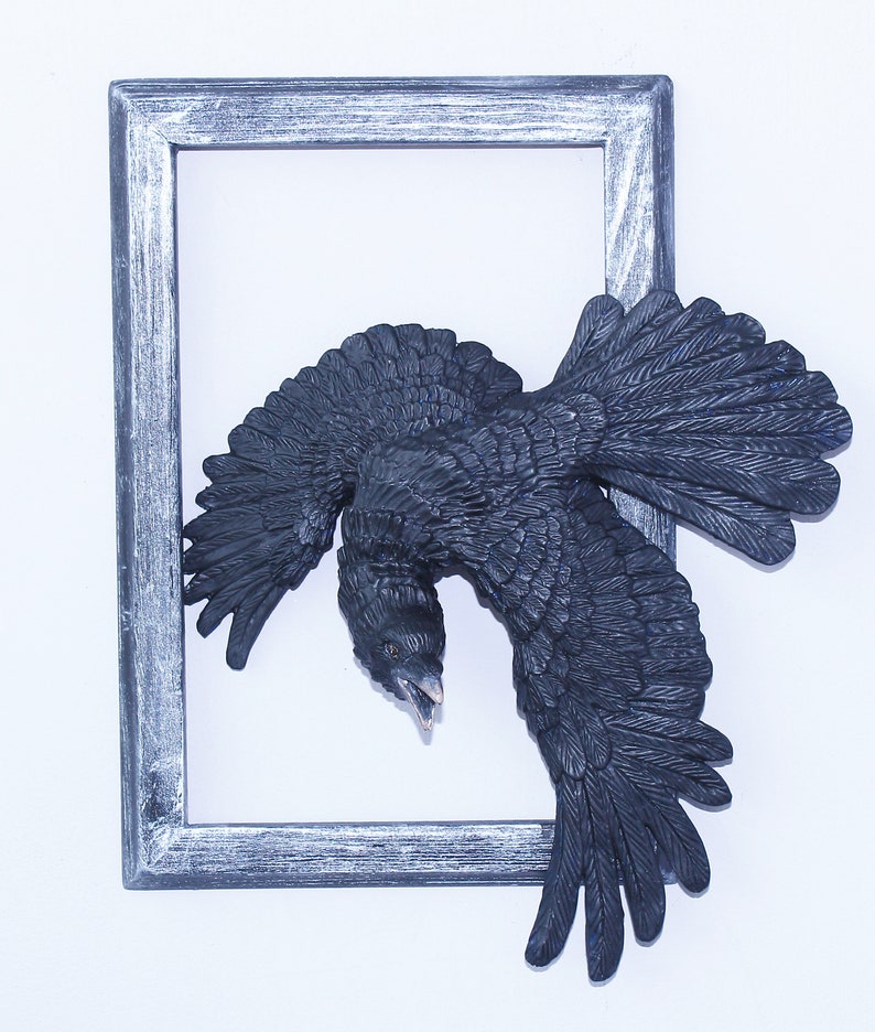 Picture bas-relief Raven Game of Throness | Etsy