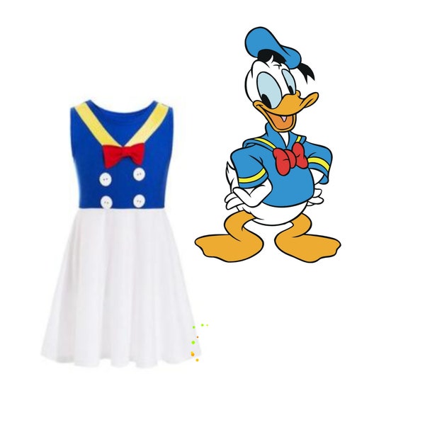 Girl Donald Duck Costume - Etsy