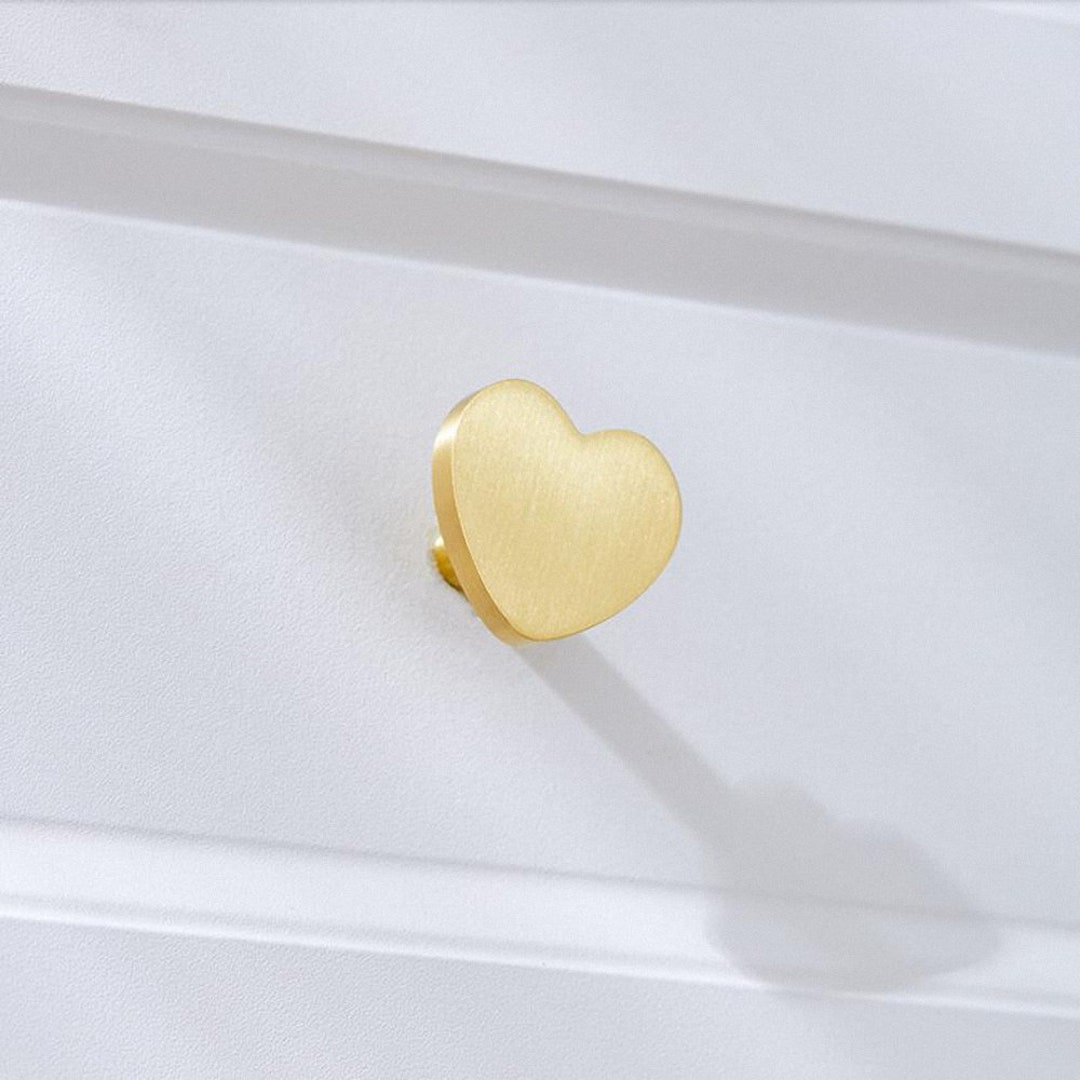 Heart Shaped Knobs Pull Kitchen Cabinet Handle Pull Drawer Knobs Pull ...