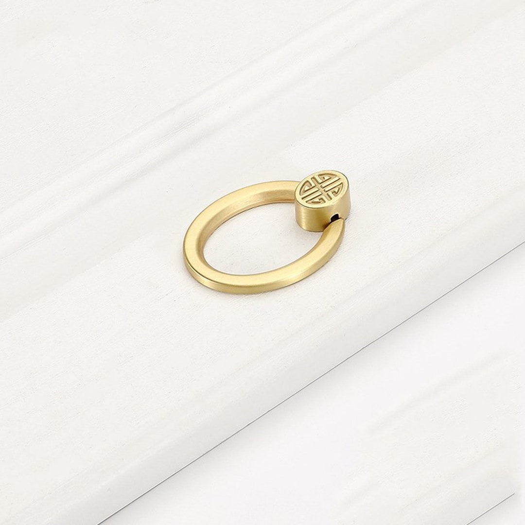 Brass Ring Pulls Handles Drawer Pulls Ring Pendant Brass Pulls Knobs ...