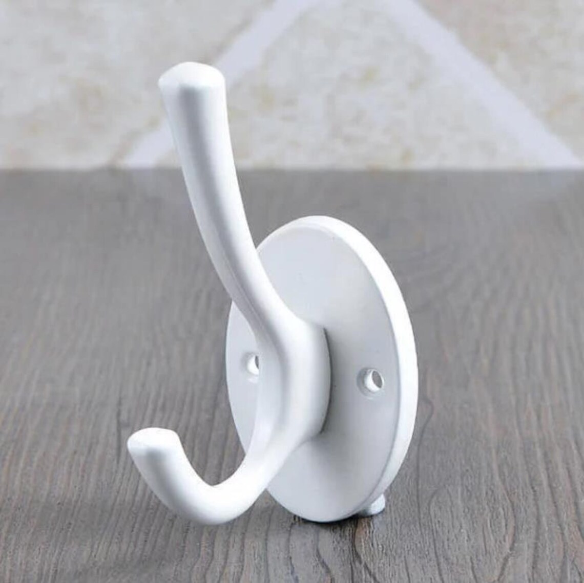 Black White Silver Simple Hook Coat Hook Wall Hook Shabby Chic | Etsy