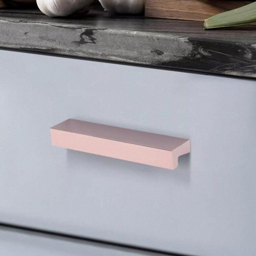 Rose Gold Knobs Handles Kitchen Cabinet Knobs Pulls Dresser Drawer Pull Handle Aluminum Alloy ...