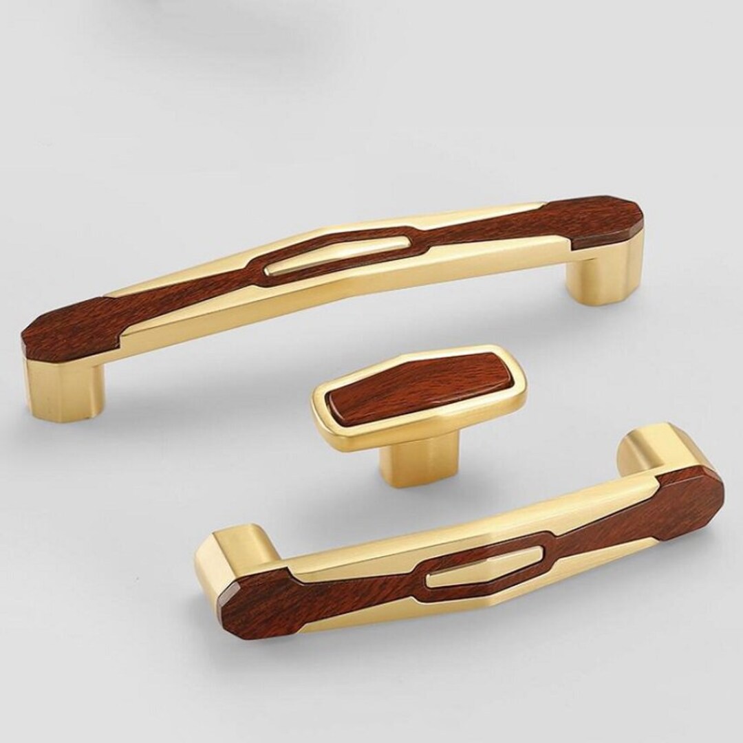 Red Woodgold/ Knobs Handles Pull Kitchen Cabinet Pulls Knob - Etsy