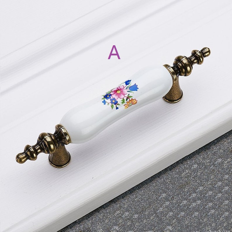 3 Antique Copper Knob Kitchen Cabinet PulL Drawer Pulls | Etsy