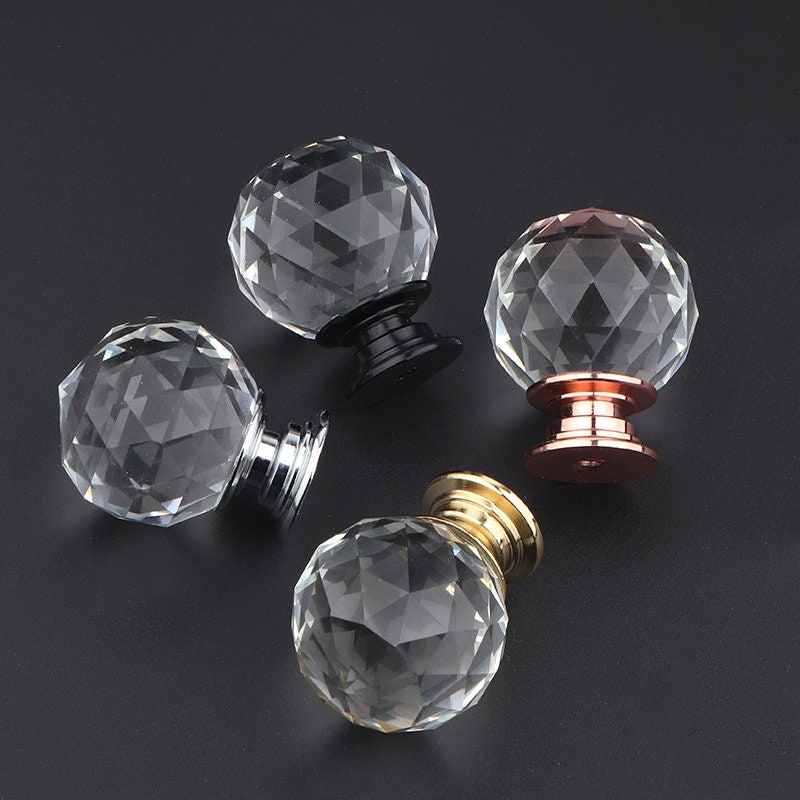Crystal Cabinet Knobs - Etsy