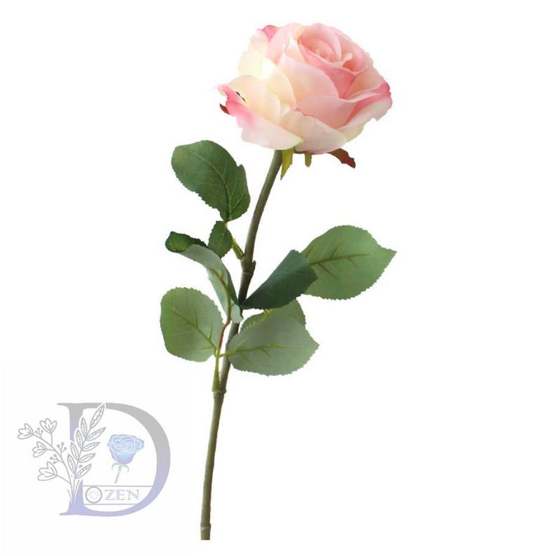 22" Artificial White Pink Roses ,5 Colors Realistic Flower, Gifts ...