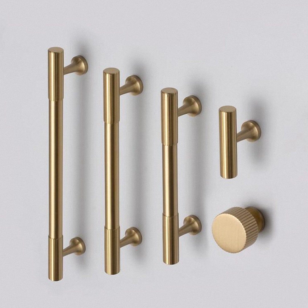 Wardrobe Knobs Pull Cabinet Pulls Dresser Drawer Knob Handles Brass ...