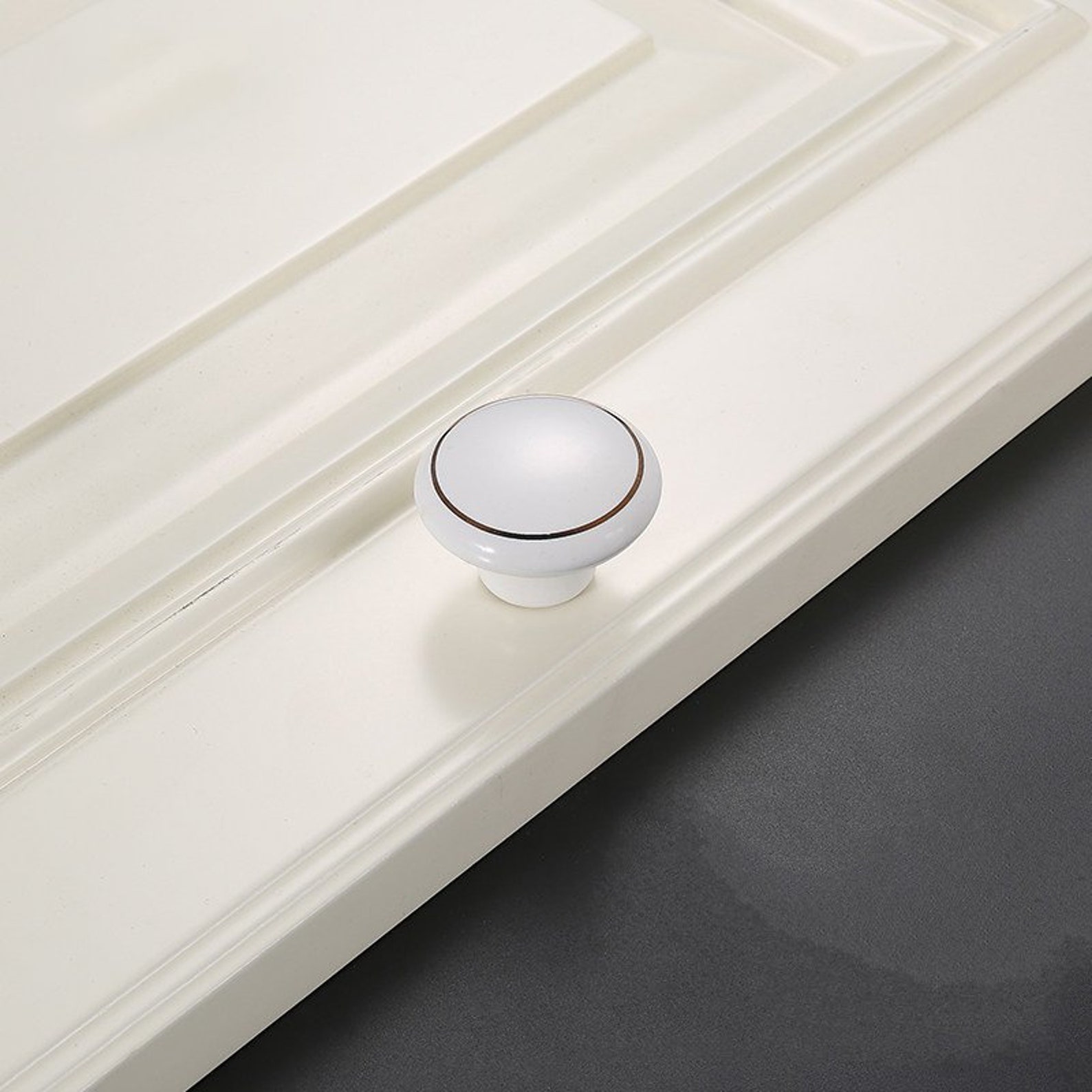 White Kitchen Cabinet Knobs Handle Pulls Dresser Drawer Pulls | Etsy