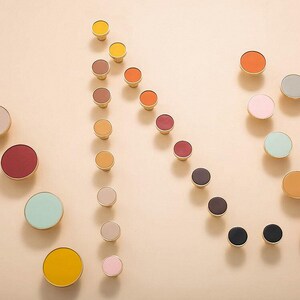 Colorful Cowhide Knobs Kitchen Cabinet Pulls Drawer Knobs Pulls Handles Dresser Knobs Pulls ...