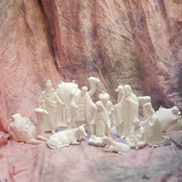 Pewter Nativity Set - Etsy