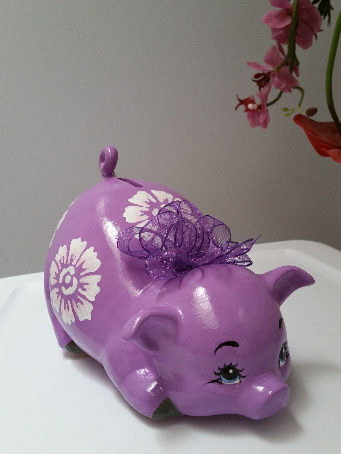 Personalized Piggy Bank/purple Piggy Bank/girls Piggy | Etsy