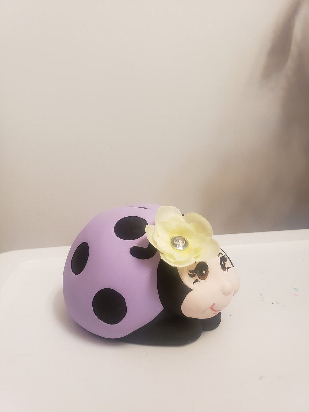 Personalized Girls Bank/lady Bug Bank/piggy Bank/baby Bank/baby Gift ...