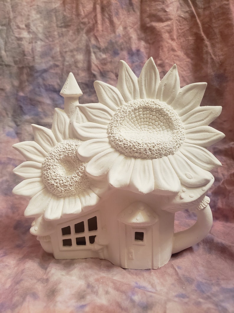 Sunflower Fairy House - Paint Your Own Ceramic - Etsy