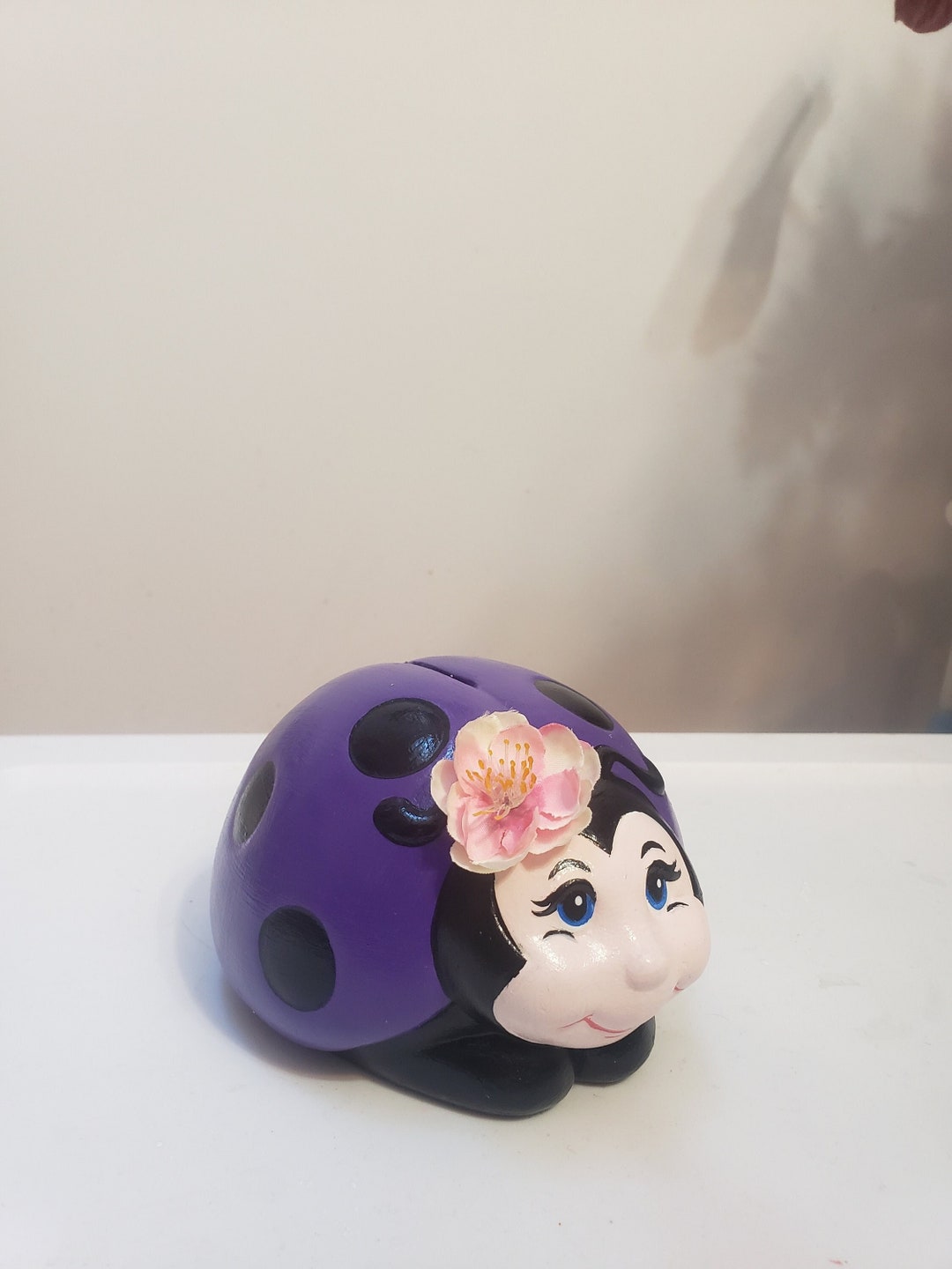 Personalized Girls Bank/lady Bug Bank/piggy Bank/baby Bank/baby Gift ...