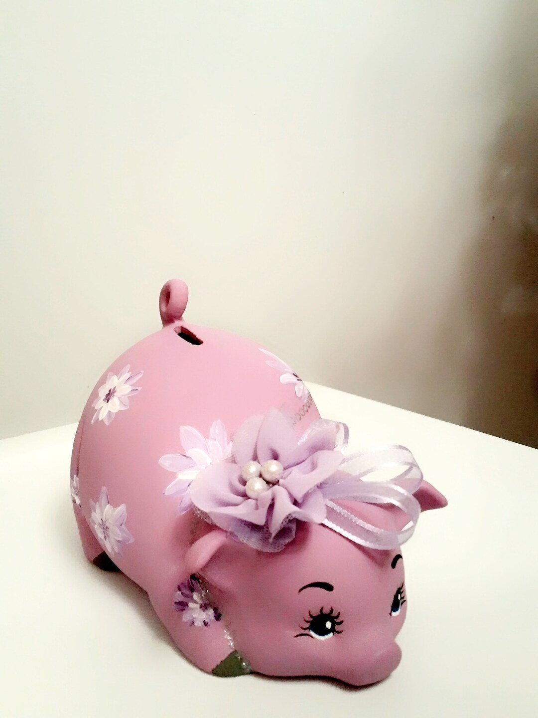 Piggy Bank/personalized Piggy Bank/purple Piggy Bank/baby Bank/girls ...