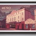 Metro Club Saltcoats Travel Poster, Scotland, Ayrshire, Vintage Travel ...